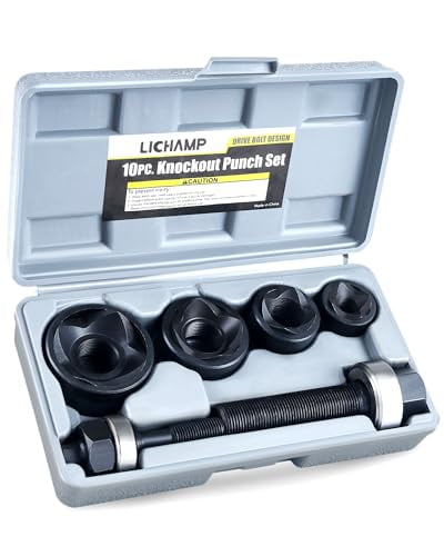 Manual Knockout Punch Kit, Heavy Duty Metal Sheet Knock Out Box Hole ...