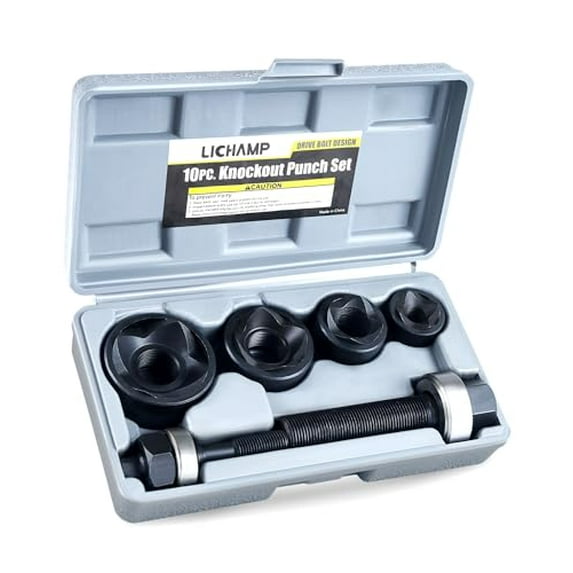 Manual Knockout Punch Kit, Heavy Duty Metal Sheet Knock Out Box Hole ...