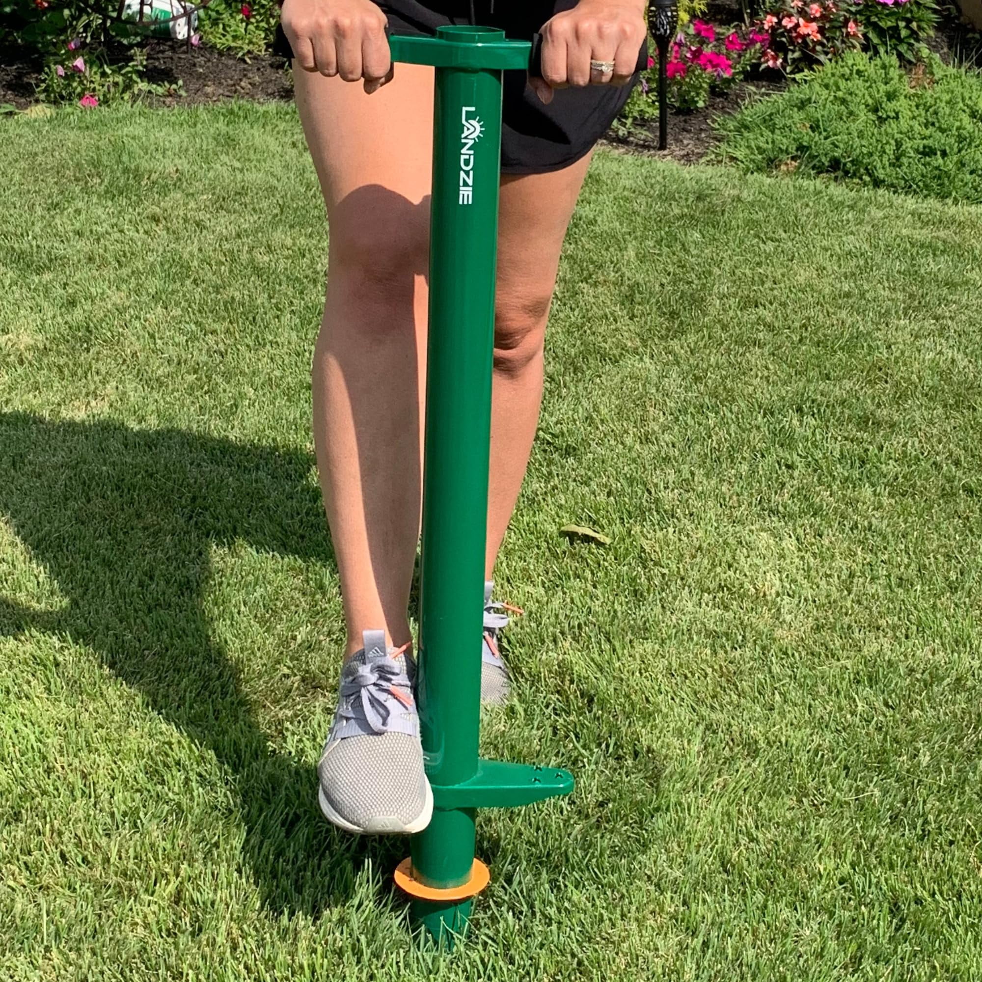 Manual Lawn Plugger Tool, 5-in-1 Bulb Planter and Sod Cutter for Zoysia ...