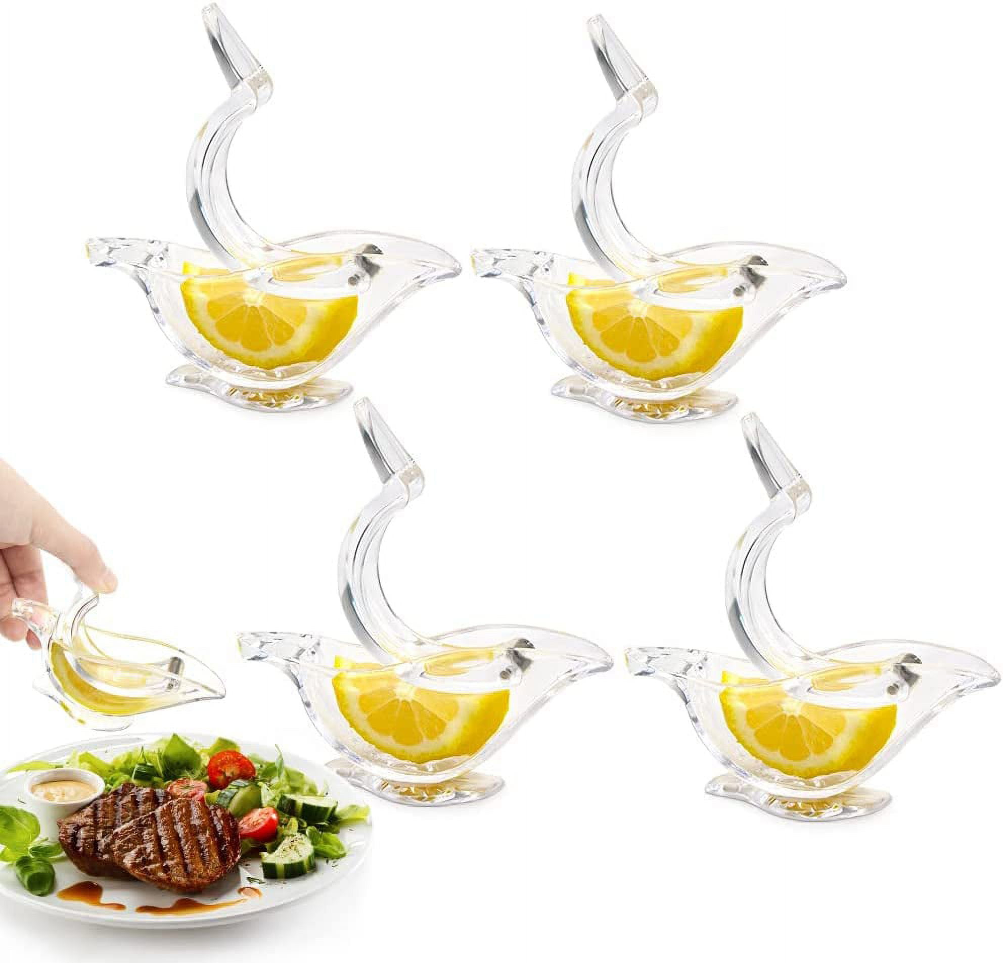 Manual Lemon Squeezer, Acrylic Lemon Juicer with Bird Shape, Clear ...