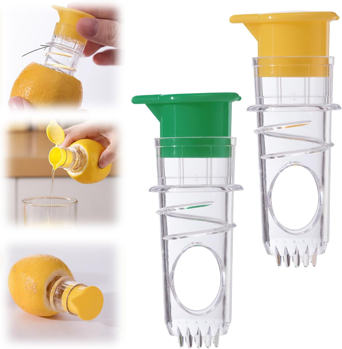 Manual Lemon Squeezer, Lemon Mini Squeezer, 2 Pcs Small Lemon Juicer ...