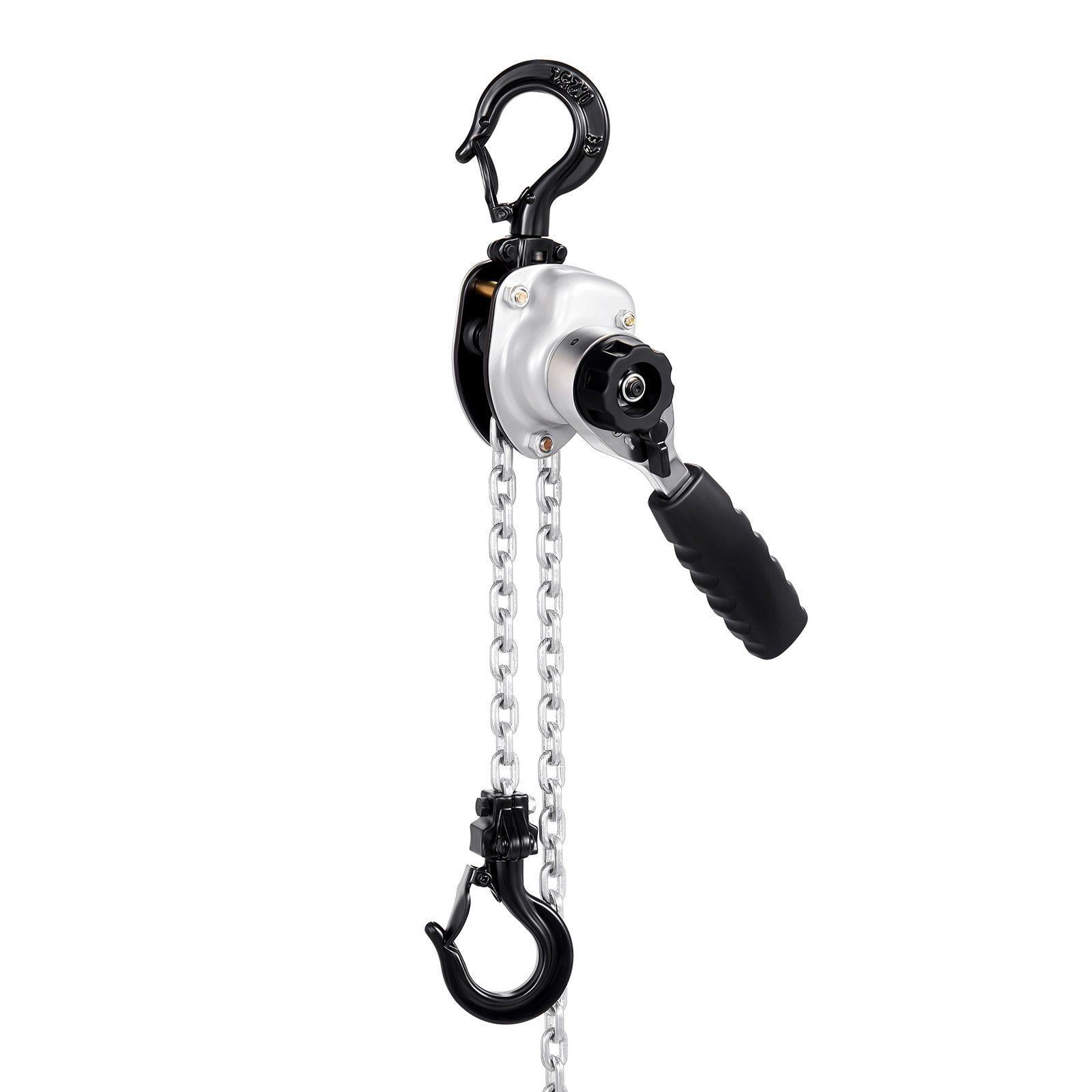 Manual Lever Chain Hoist 1100 LBS 1/2 Ton Heavy Duty Come Along Tool 5 ...