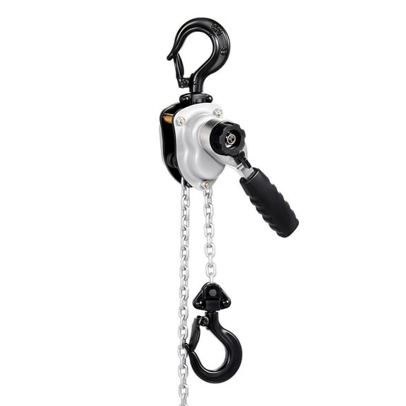 Manual Lever Chain Hoist, 550 lbs (1/4 Ton) Capacity, 10ft Lift, G80 ...