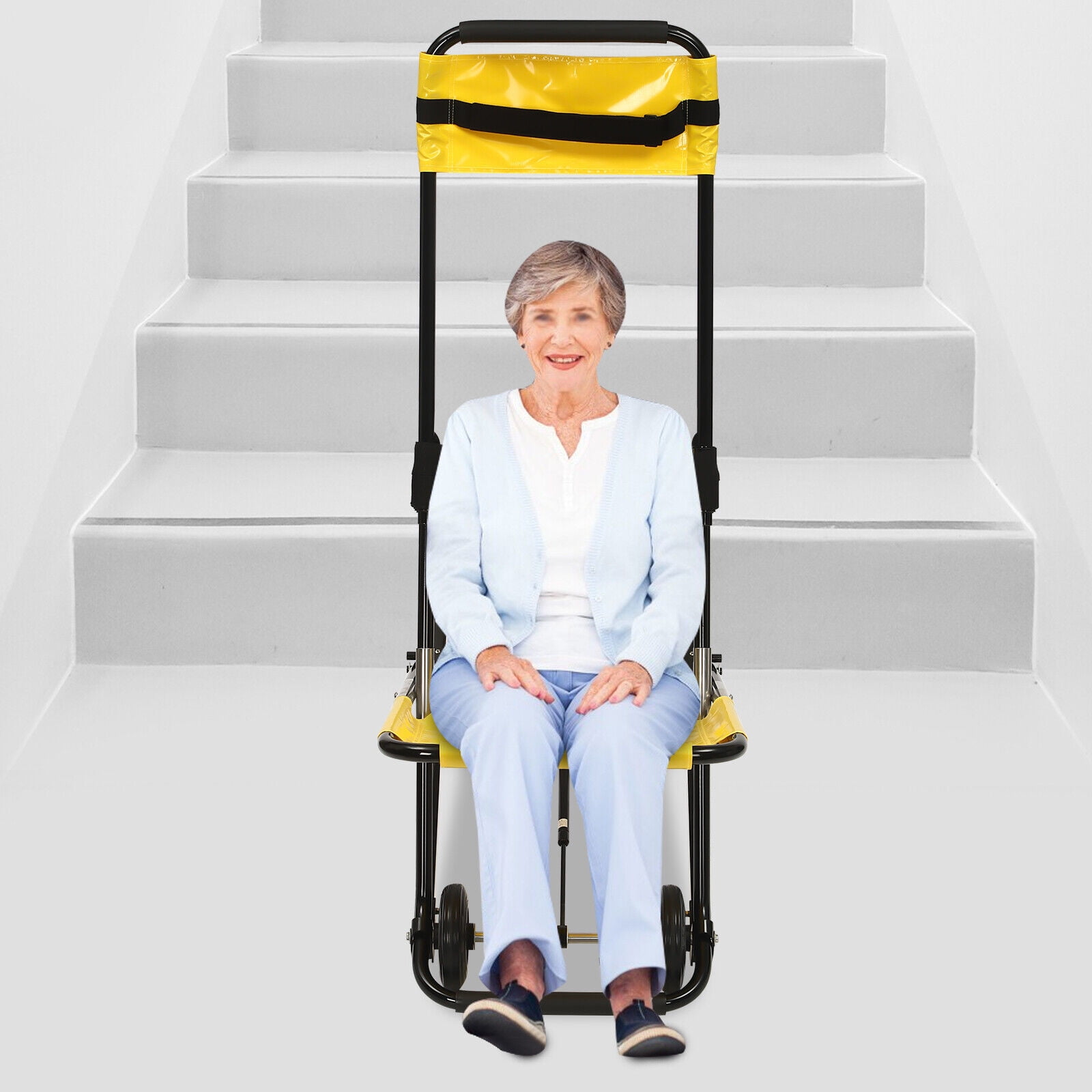 Manual Lift Stair Chair Withstands 350.53 lbs, Portable Folding Stair ...