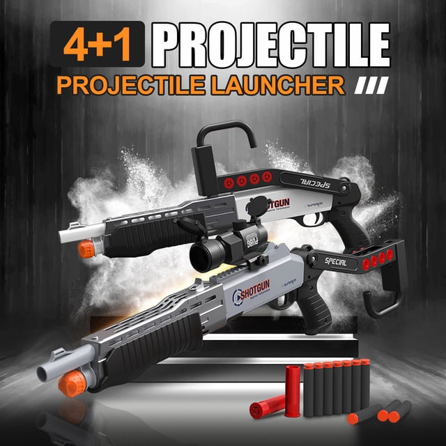 Manual Loading Projectile Launcher Toy Foam Blaster – Soft Dart Blaster ...
