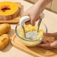 Manual Mashed Potato Press, Plastic Mashing Tool for Baby Food ...
