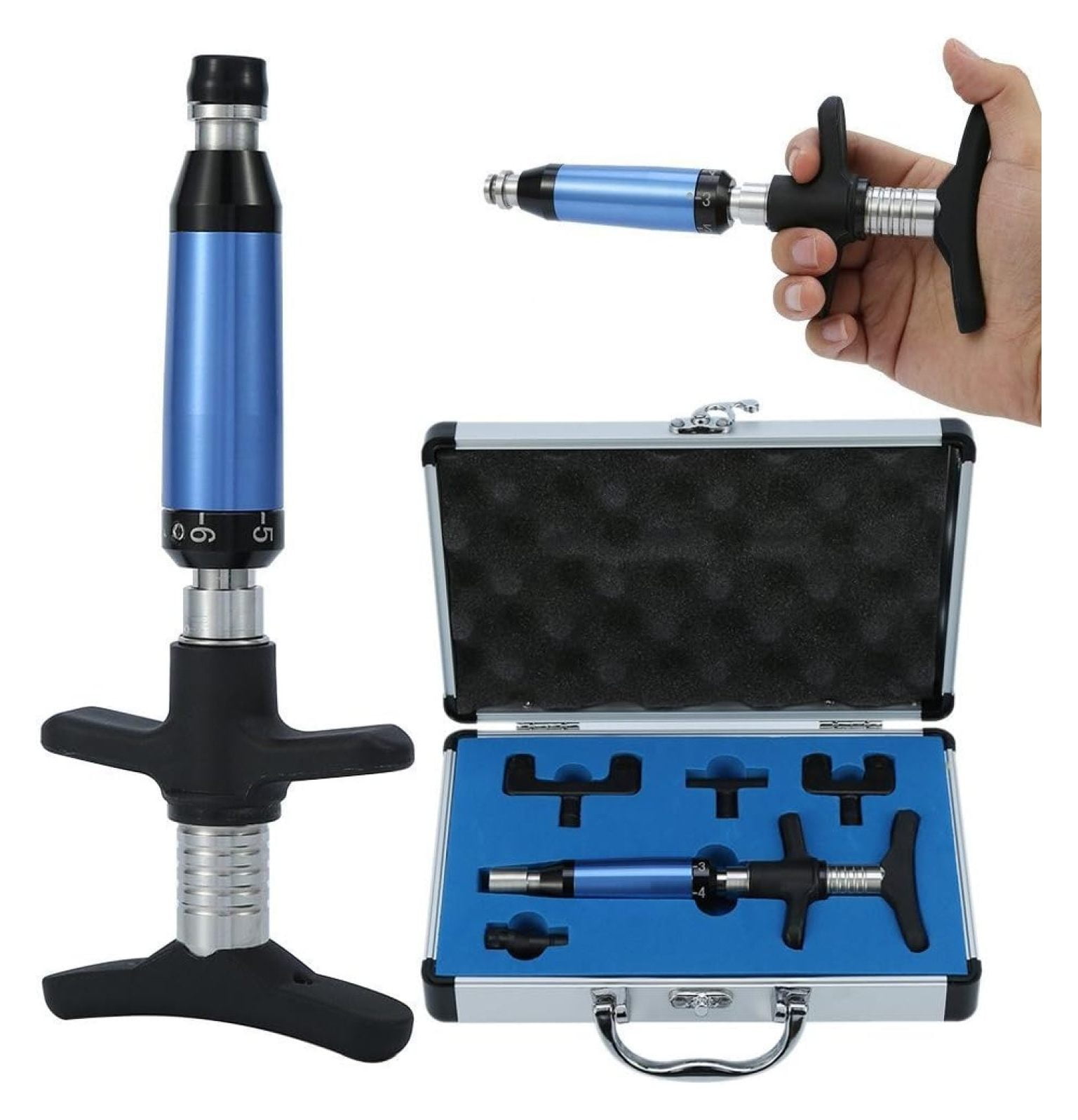 Manual Massager Chiropractic Adjusting Tool - 6 Levels Spinal Massager ...