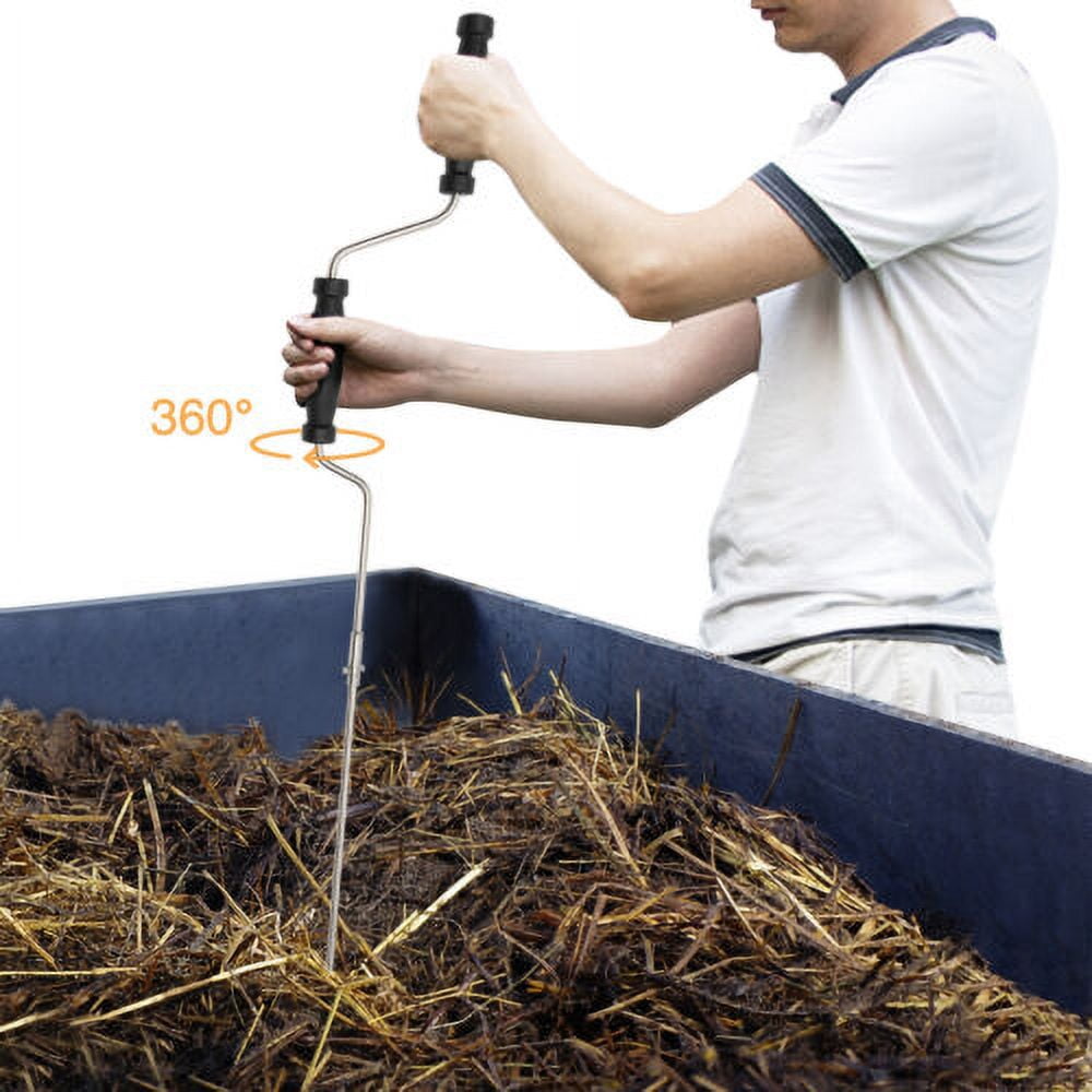 Manual Master Compost Aerator-compost Turner And Mixing Tool-crank For ...