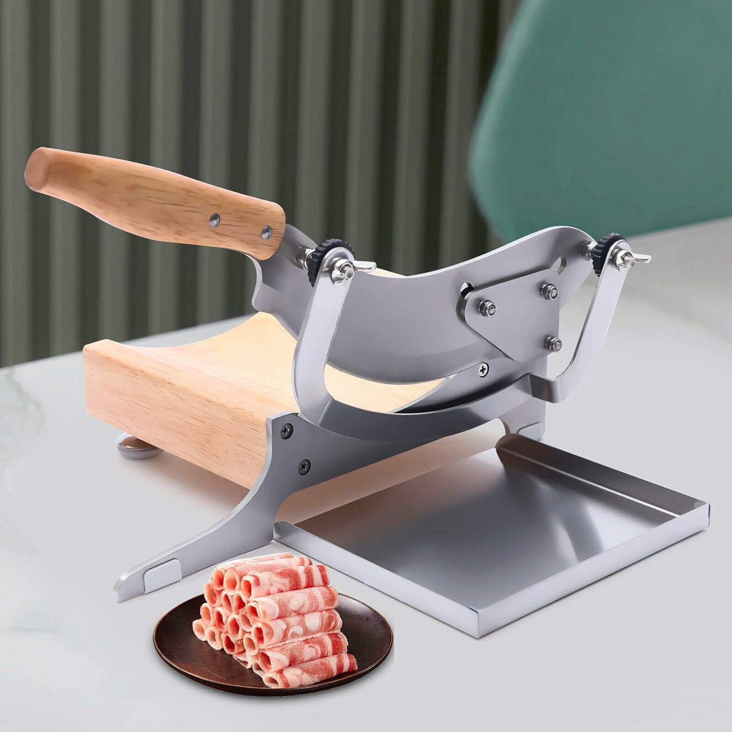 Manual Meat Cutter Slicer Rib Chicken Cutting Machine Chinese Medicine ...