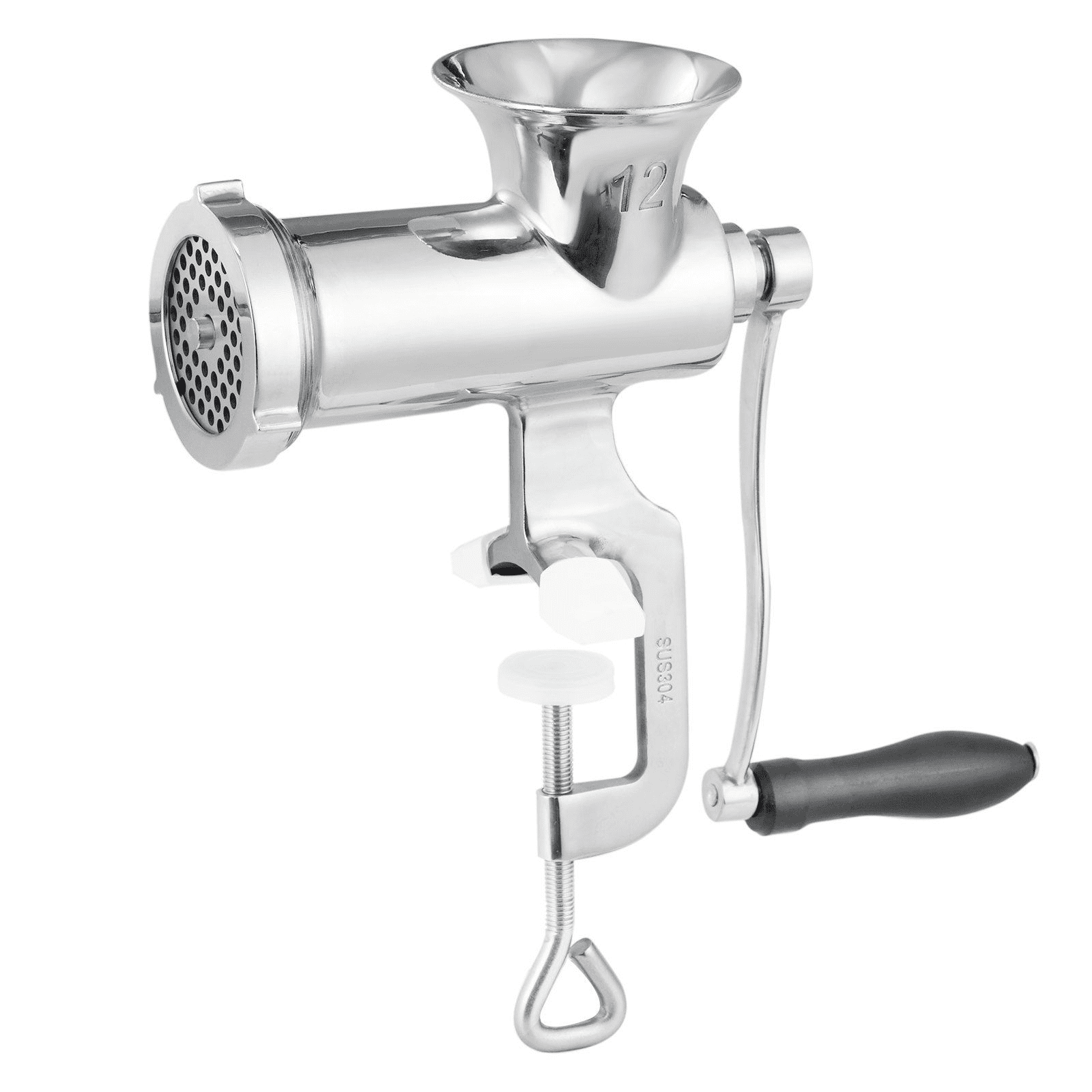 Manual Meat Grinder, 304 Stainless Steel Hand Mincer - Sausage Maker ...