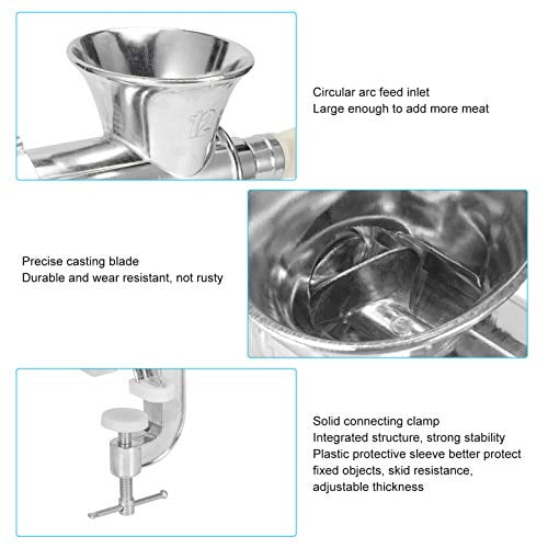 Manual Meat Grinder, Multifunction Aluminum Alloy Meat Chopper Mincer ...