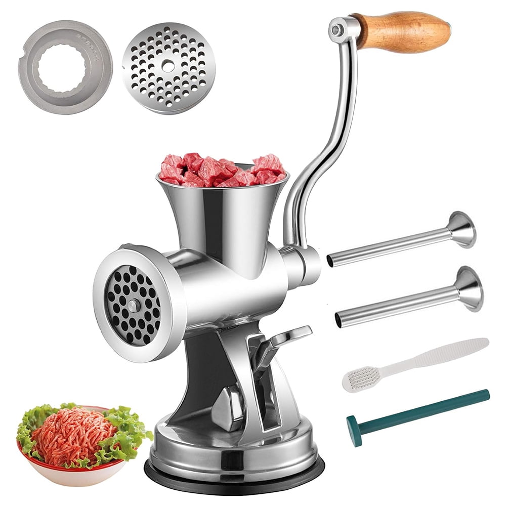 Manual Meat Grinder, Stainless Steel Hand Operated Meat Grinder ...