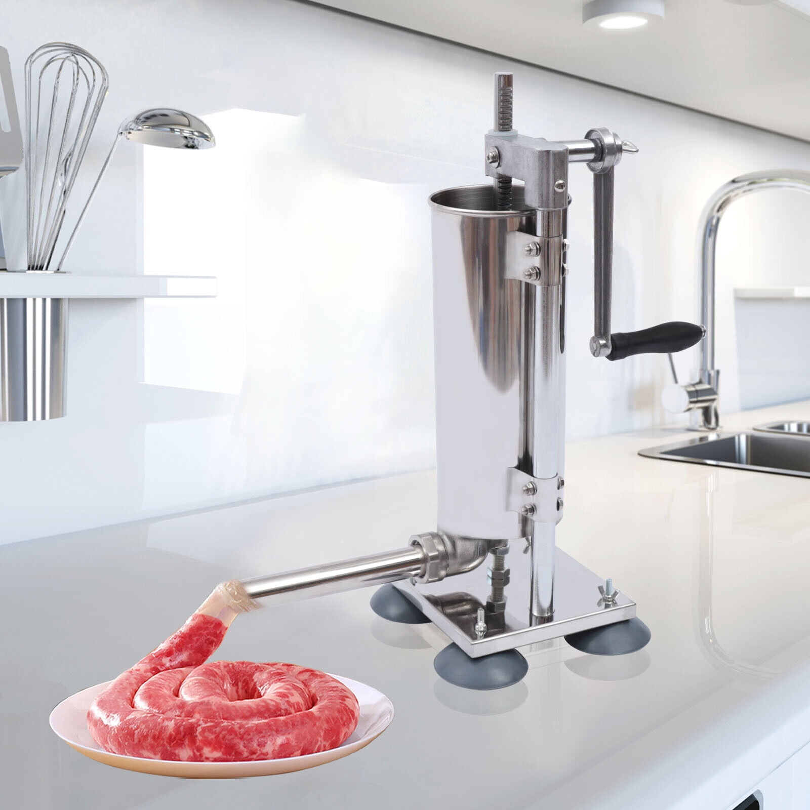 Manual Meat Mincer Maker Stuffer Filler Sausage Grinder Machine ...