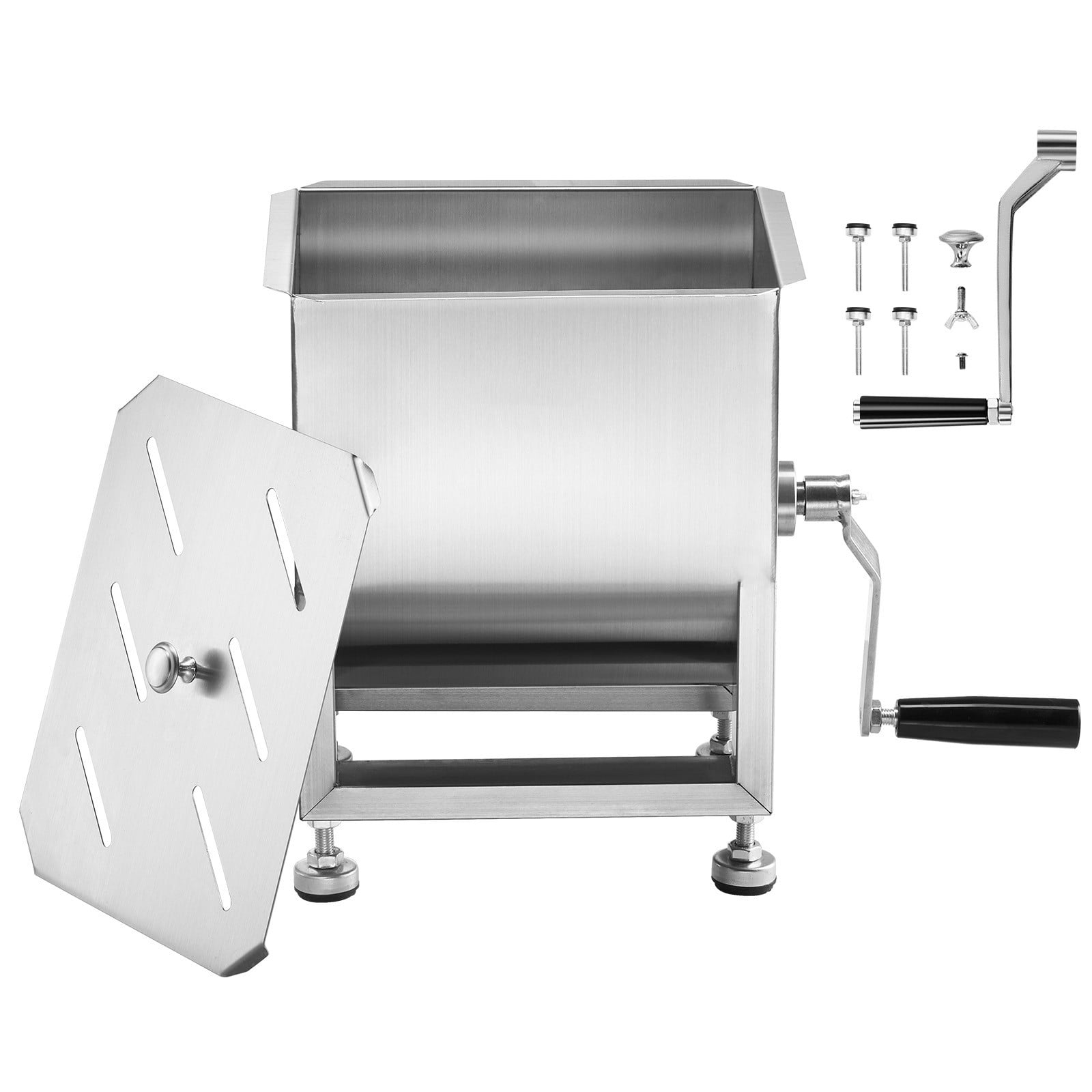 Manual Meat Mixer 15LB Fixed Tank Mixing Max Hand Meat Sausage Mixer ...