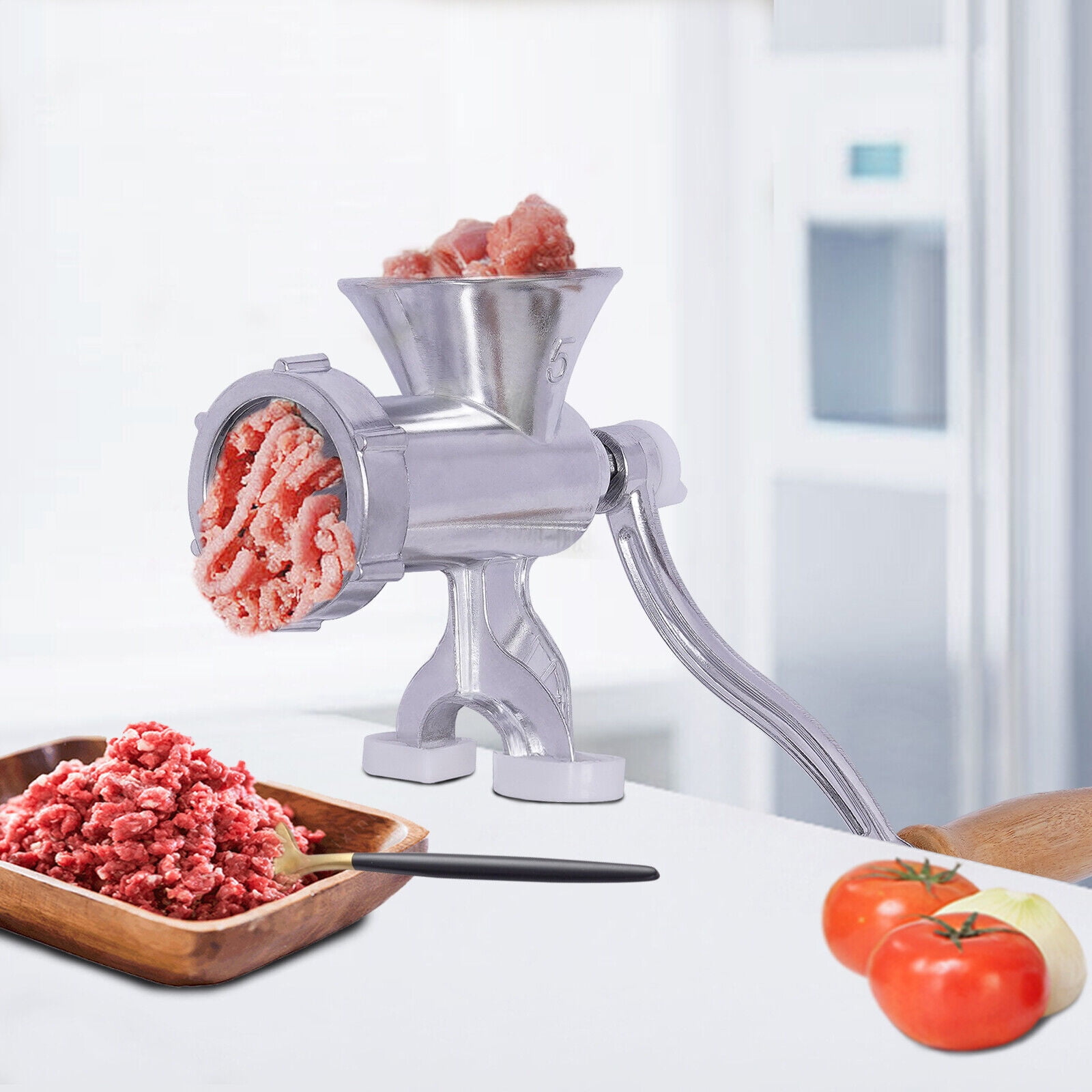 Manual Meat Multifunction Grinder Mincer Stuffer Hand Sausa Filler ...