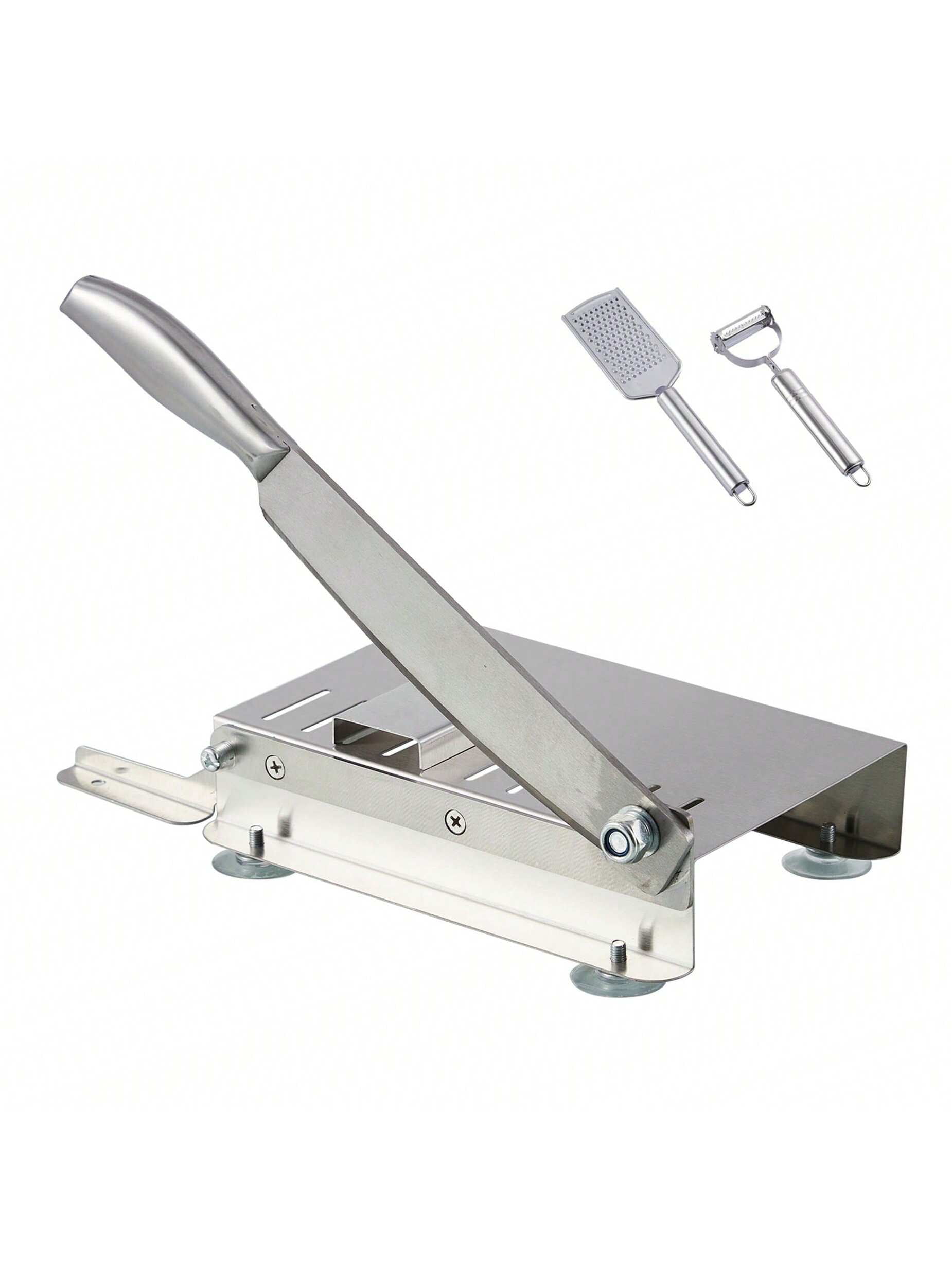 Manual Meat Slicer With 8" Stainless Steel Blade, Frozen Meat ...