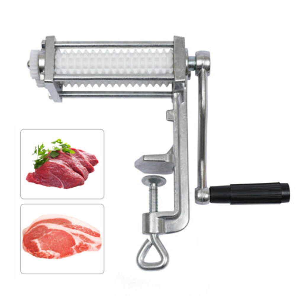 Manual Meat Tenderizer Cuber Crank Meat Processor Kitchen Steak Flatten ...