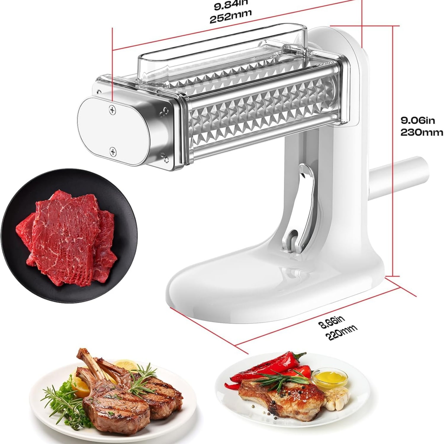 Manual Meat Tenderizer Tool, Meat Tenderizer Machine with Stainless ...