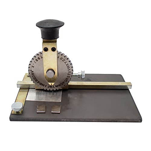Manual Metal Stamping Marking Machine, Dog Tag Metal Plate Stamping ...