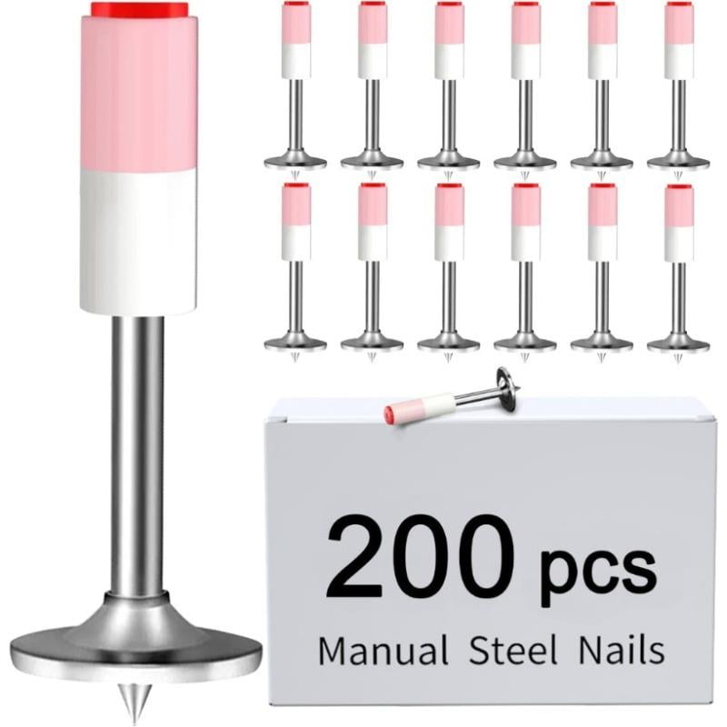 Manual Mini Steel Nail Gun 5 Gears Power Adjustable Wall Nail Gun for ...