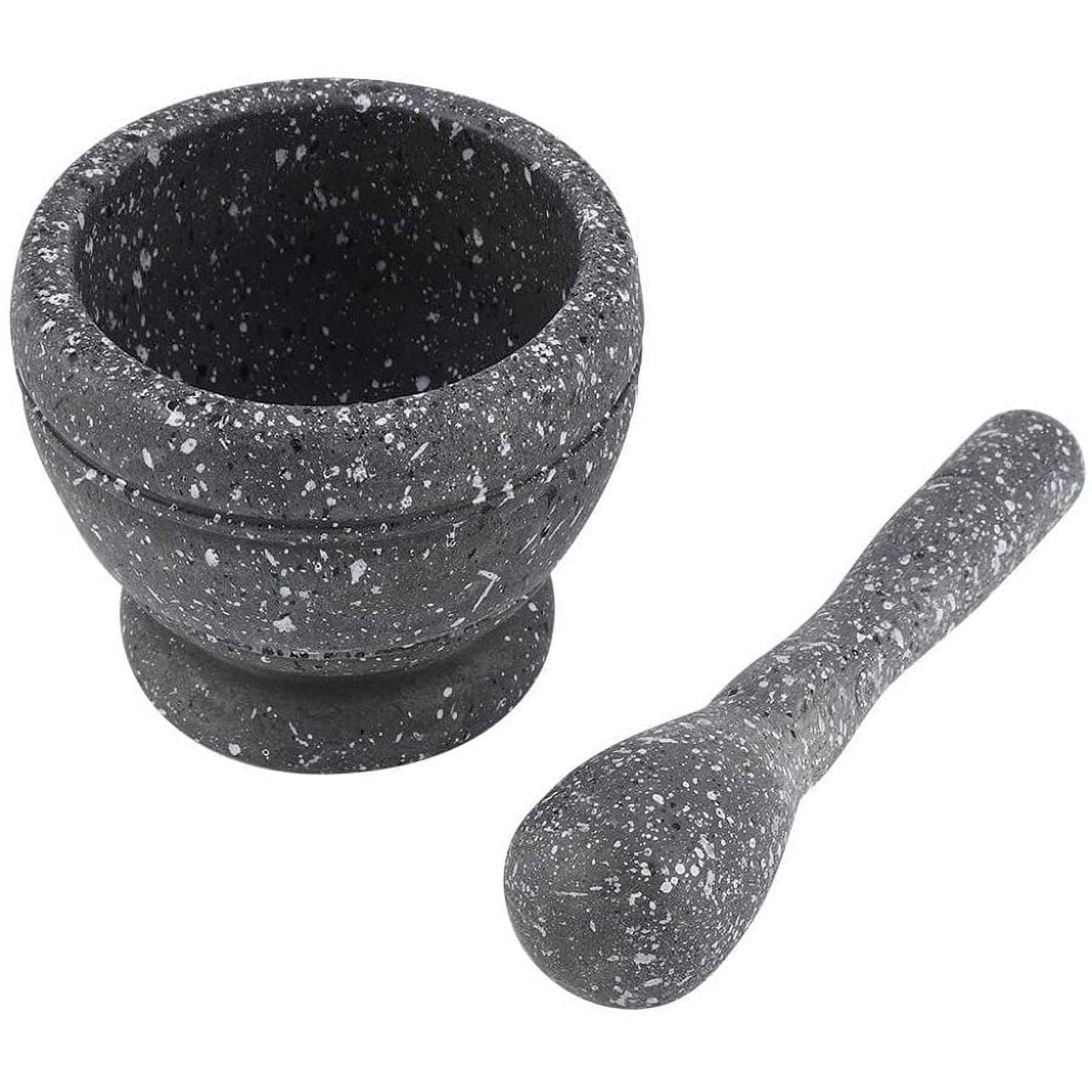 Manual Mortar and Pestle Set for Herbs, Small Plastic Bowl Garlic ...