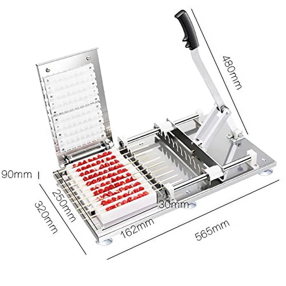 Manual Mutton Kebab Machine 10 Holes BBQ Bamboo Meat Skewer Doner Kebab ...