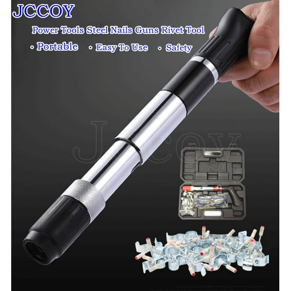 Manual Nails Gun Rivet Tool and rivets Concrete Steel Wall Anchor Wire ...