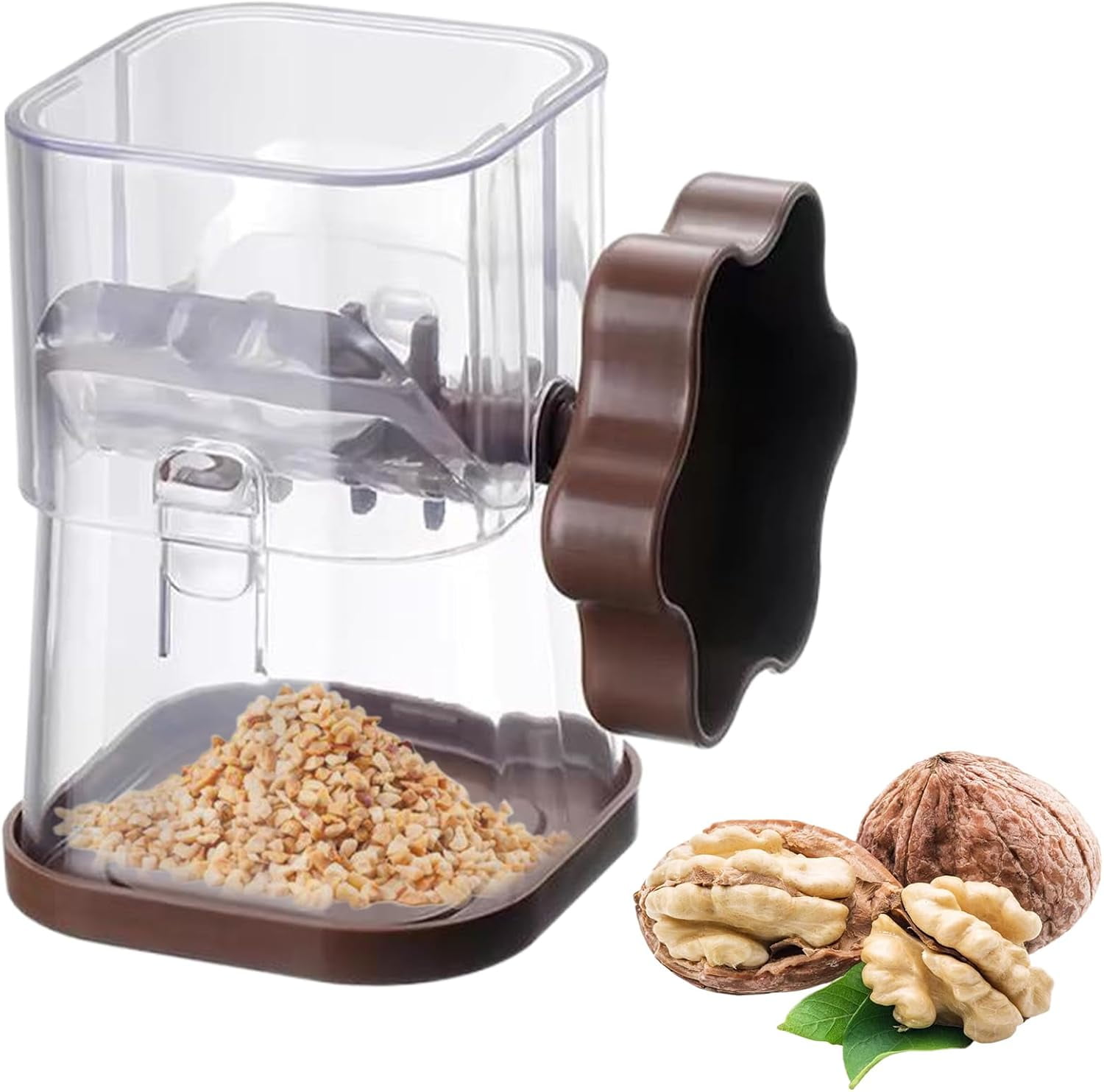 Manual Nut Grinder: Portable Nut Chopper Manual Hand Crank, Food ...