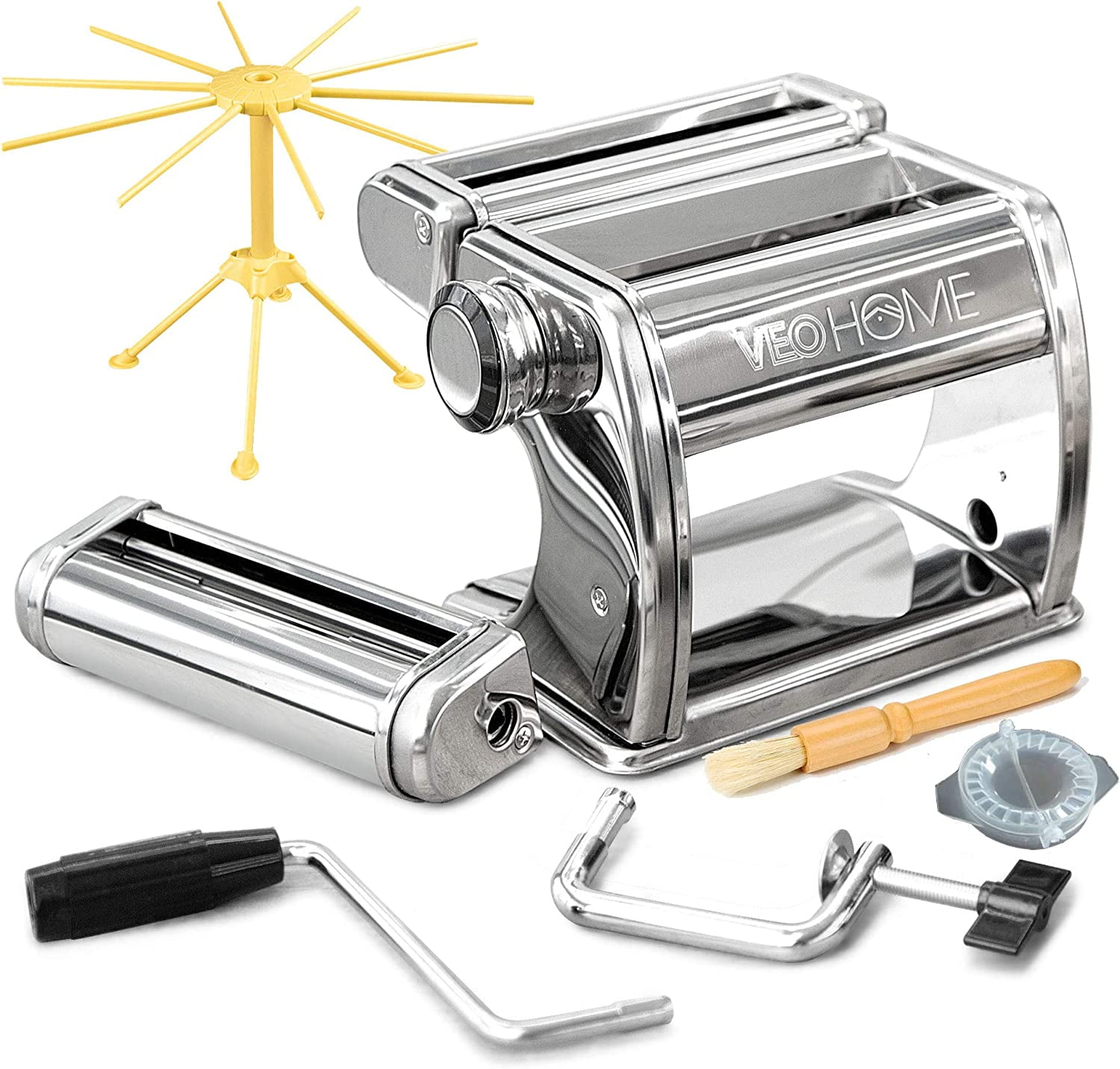 Manual Pasta Maker with Dryer - Multi-Pasta Stainless Steel Italian ...
