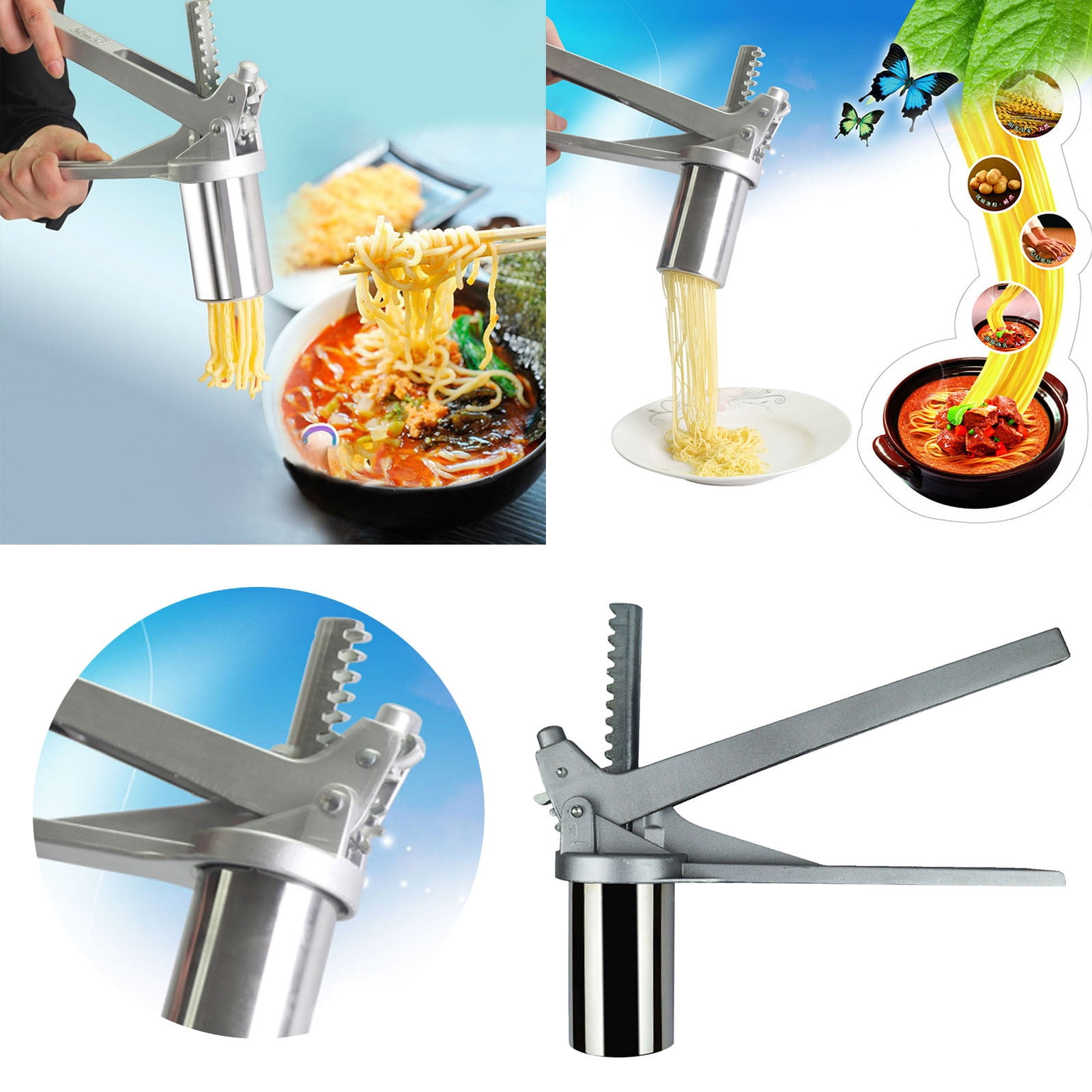 Manual Pasta Maker Stainless Steel Noodle Maker With 7 Noodle Manual ...