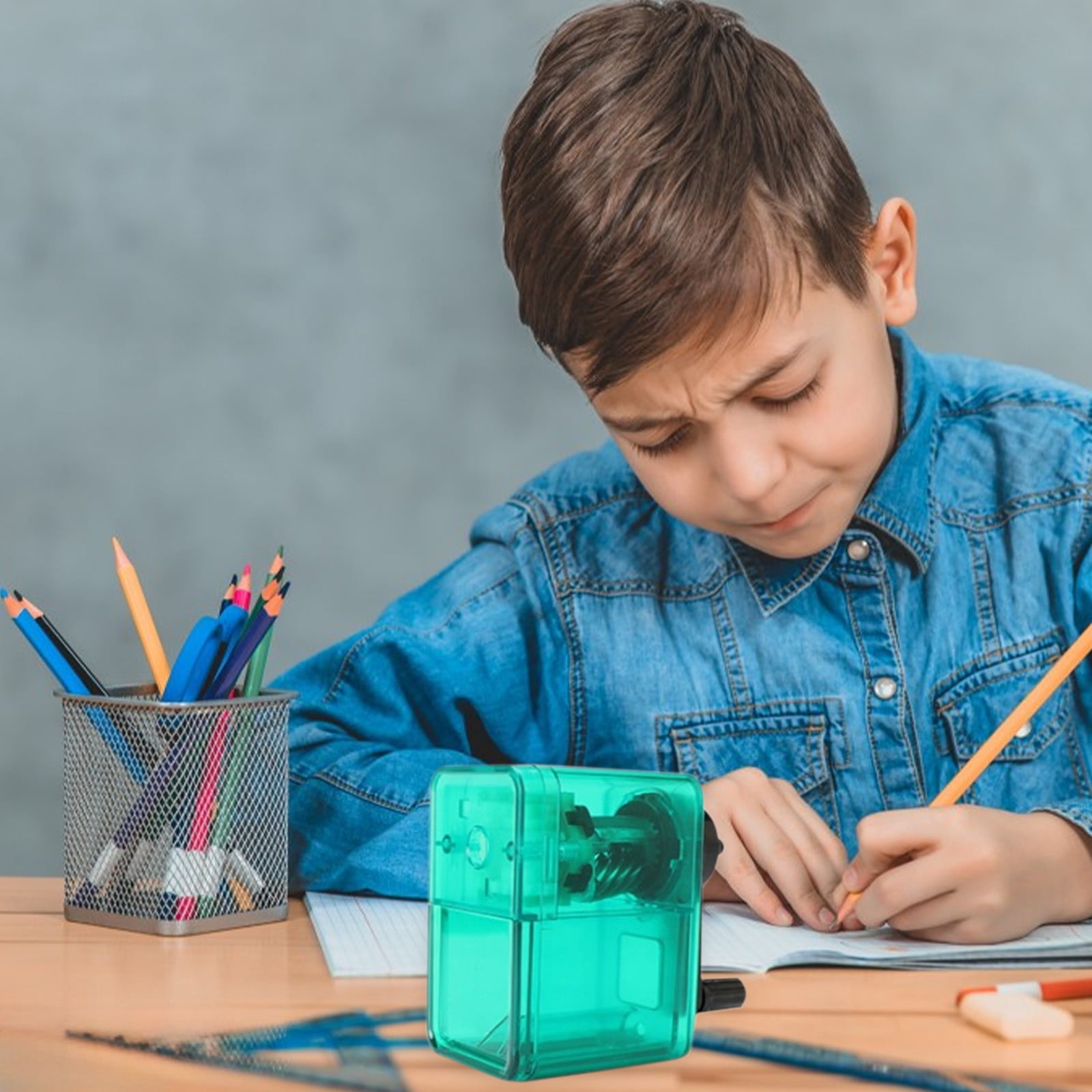 Manual Pencil Sharpener | Hand Crank Rotary Pencil Turner | Durable ...