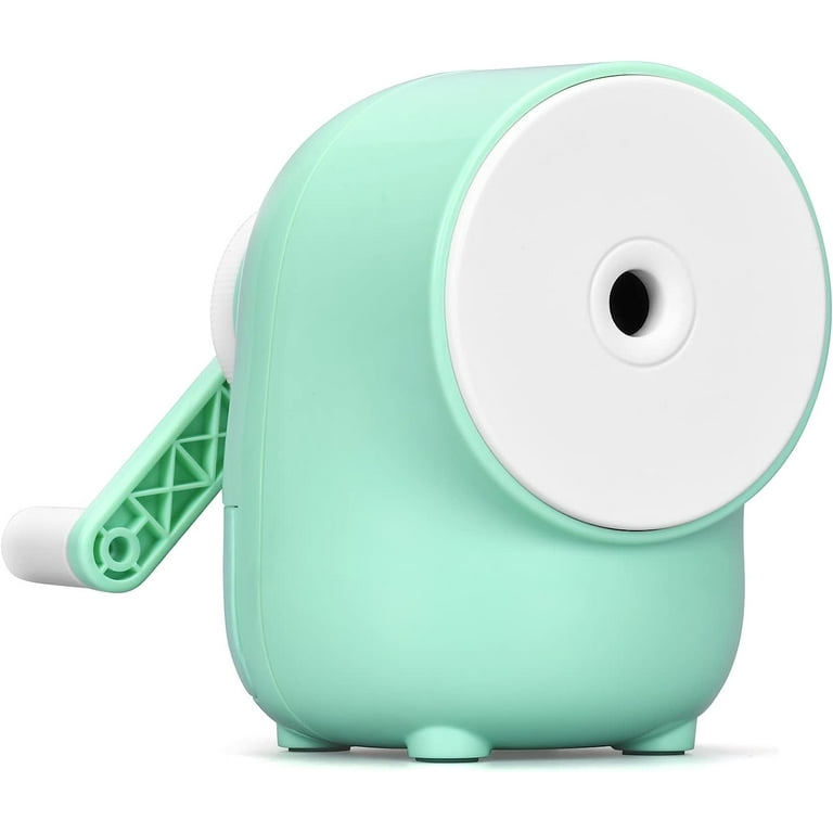 Manual Pencil Sharpener Hand Crank Pencil sharpeners for Kids with Strong Spiral Blades and Auto Feeding Function Suitable for Children Home School and Artists Green Walmart