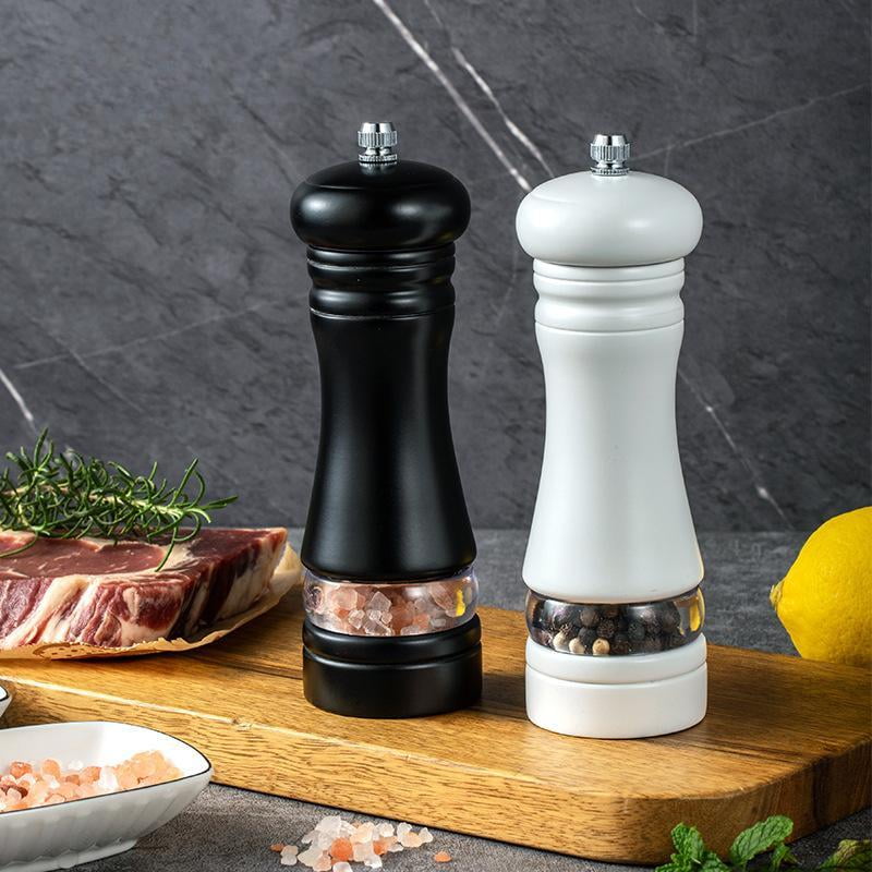 Manual Pepper Grinder, 2 Counts Wooden Seasoning Bottle, Seasoning ...