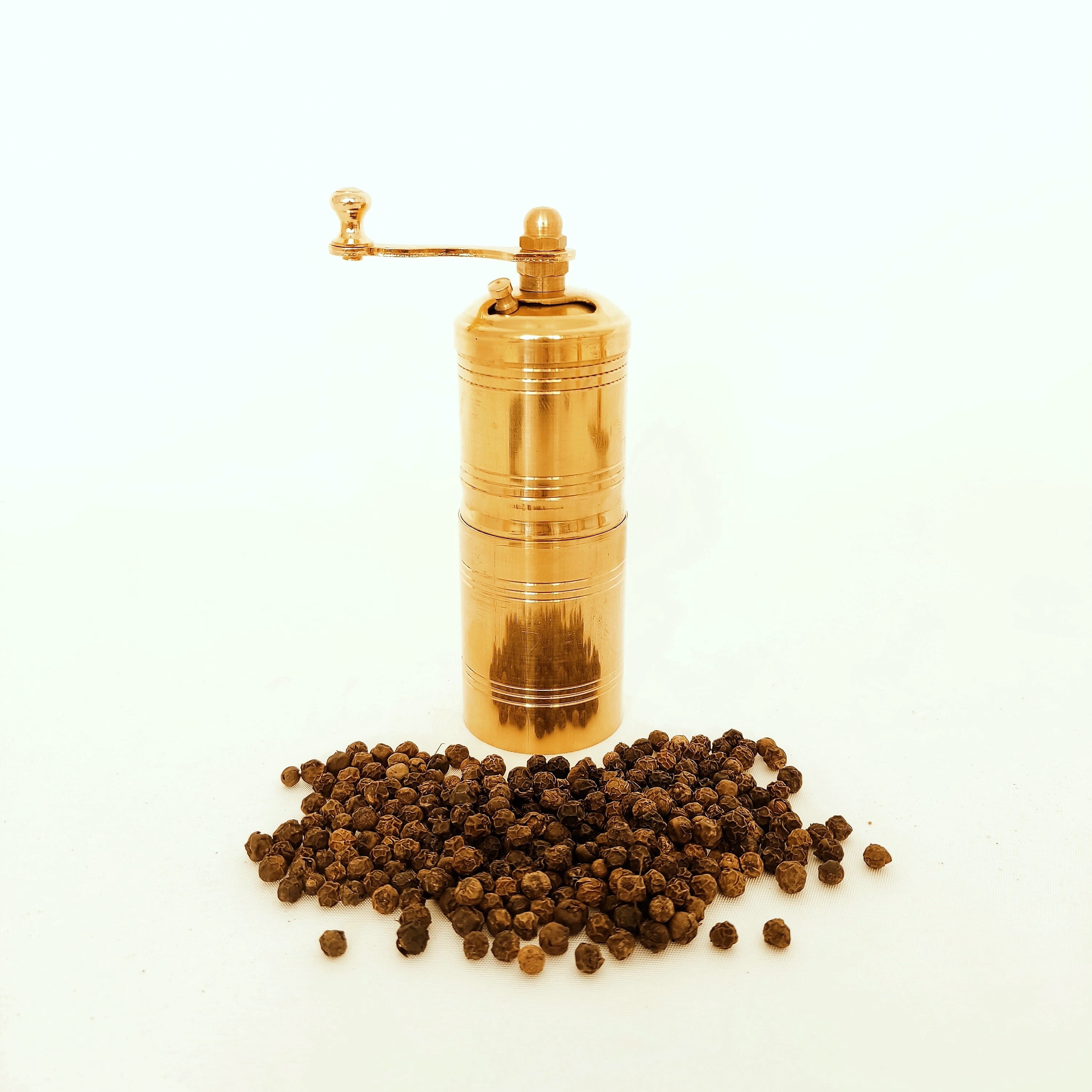 Manual Pepper Mill, Brass Mill, Handmade Grinder, Pepper Grinder, 4.9 ...