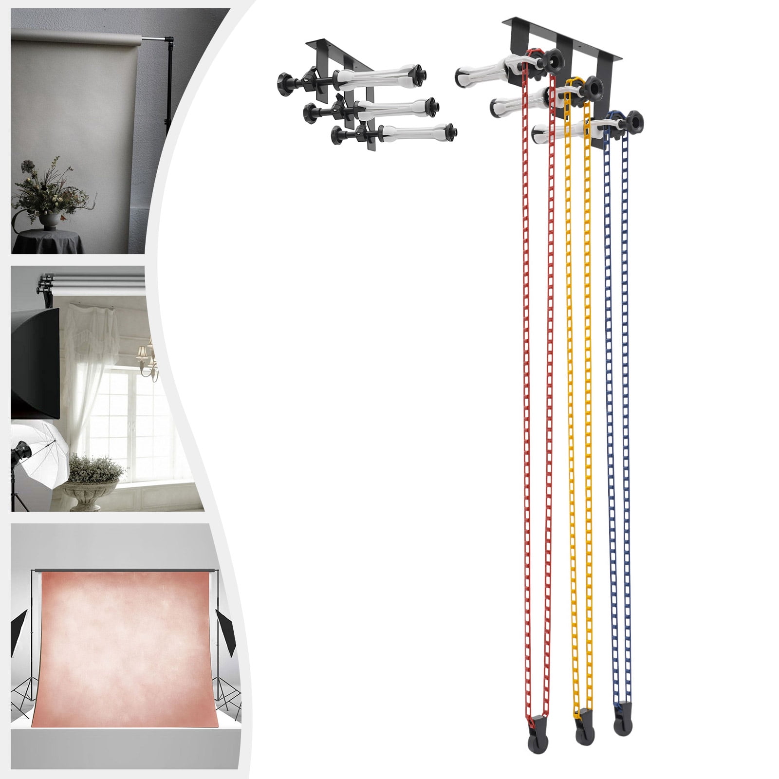 Manual Photography Background Lifter 3-Roller Manual Background Support ...
