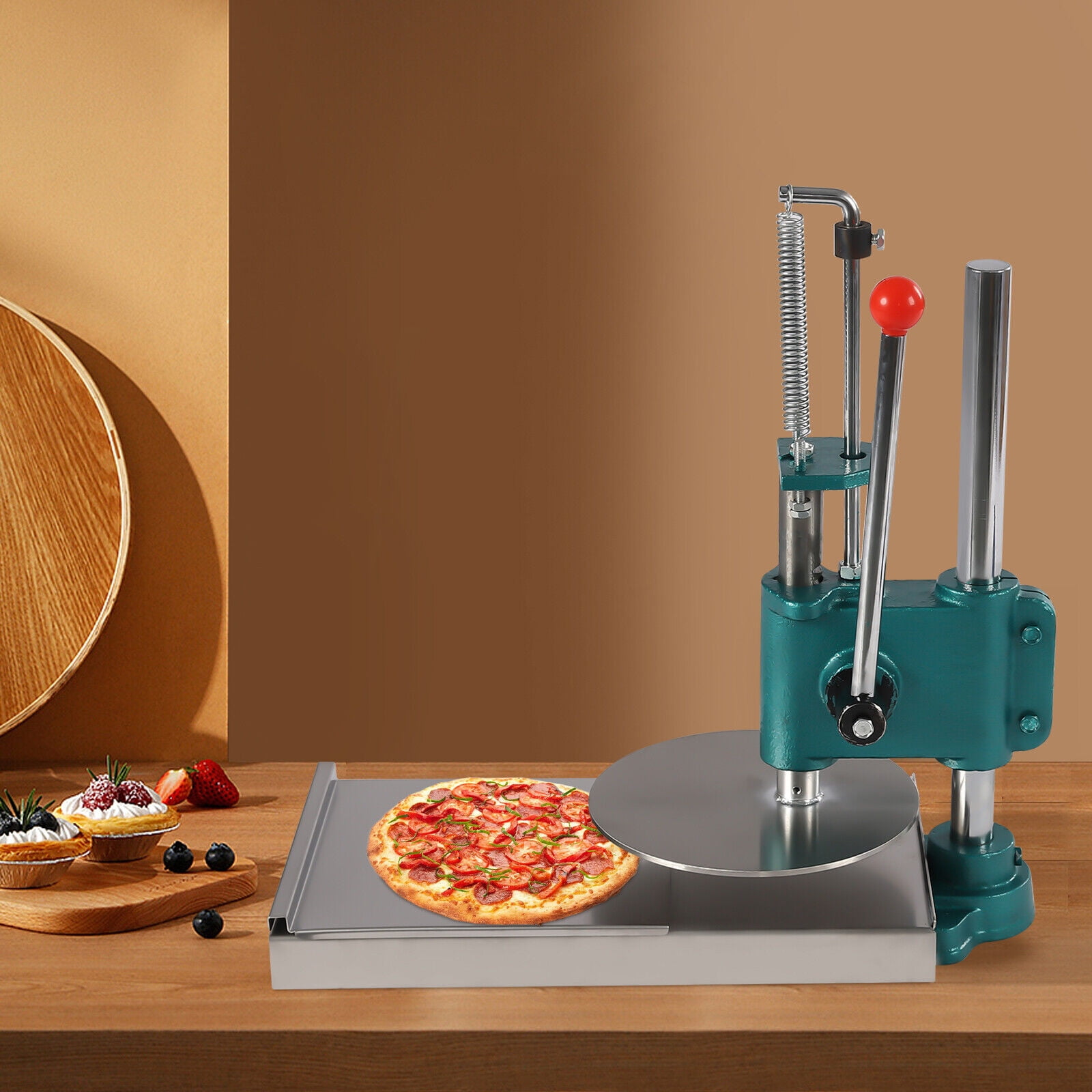 Manual Pizza Dough Pancake Press Flour Tortilla Machine Adjustable ...