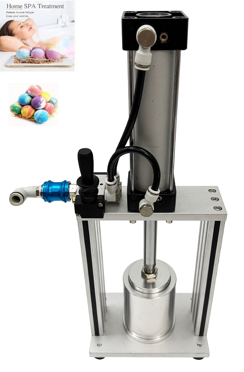 Manual Pneumatic Round Bath Ball Presser Making Machine with 2.5 Inch ...