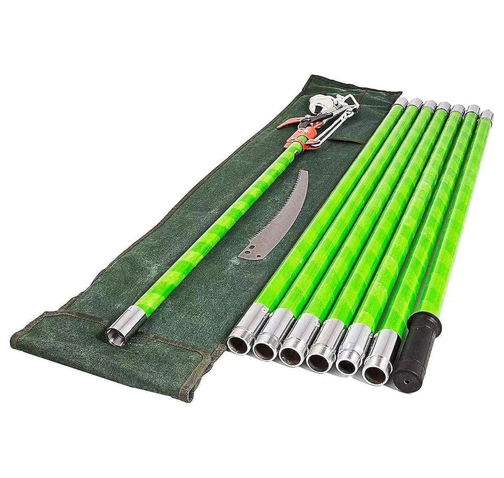 Manual Pole Saw, 7-26 ft Extension Tree Pole Pruner, 2 In 1 Tree ...