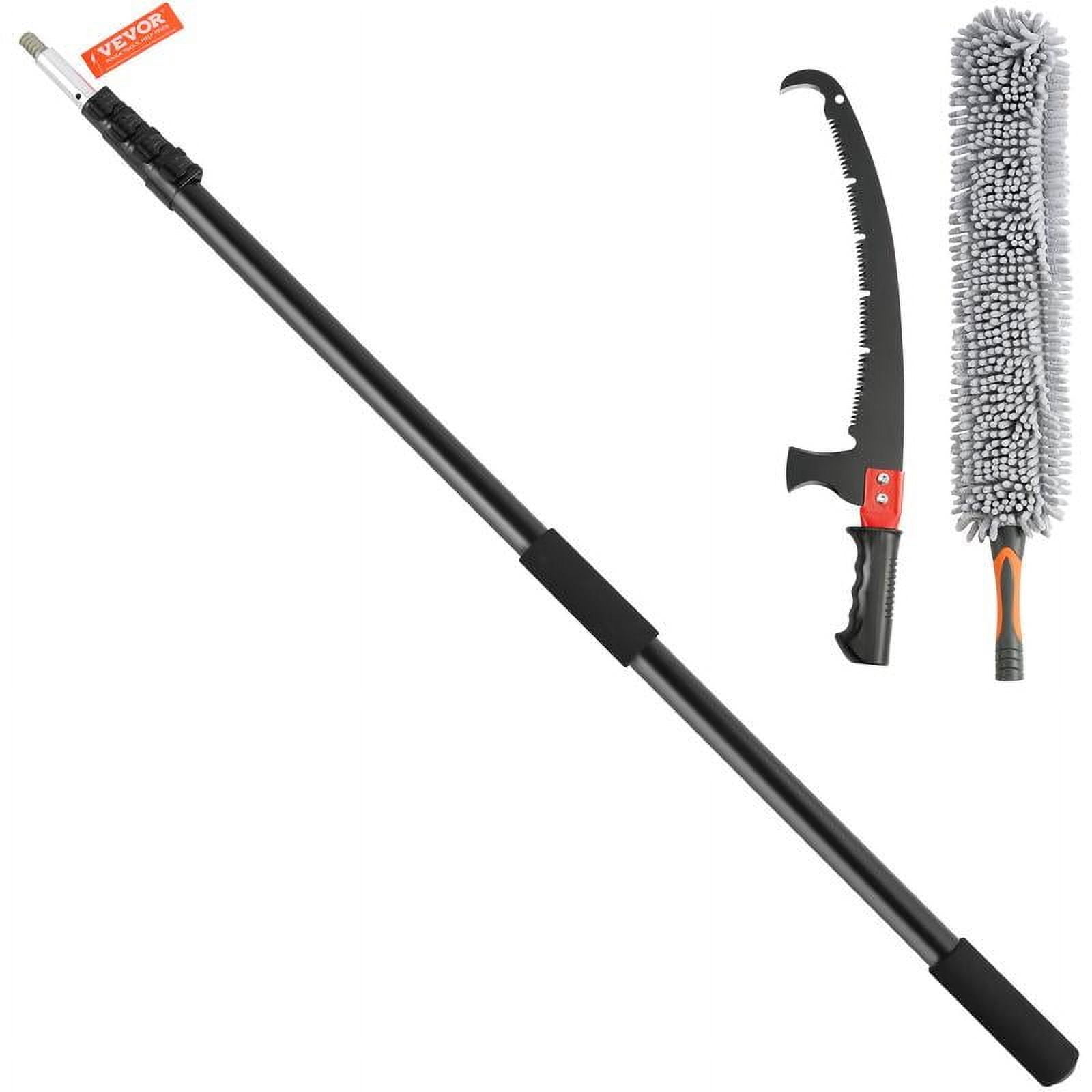 Manual Pole Saw, 7.3-27 ft Extendable Tree Pruner, Sharp Steel Blade ...