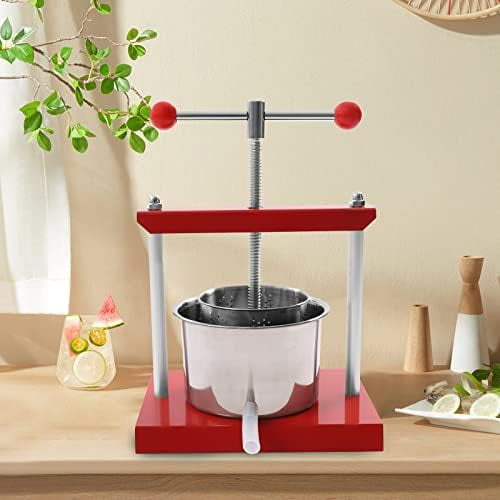 Manual Press Machine Juice Making 3L/ 0.8 Gallon Stainless Steel ...