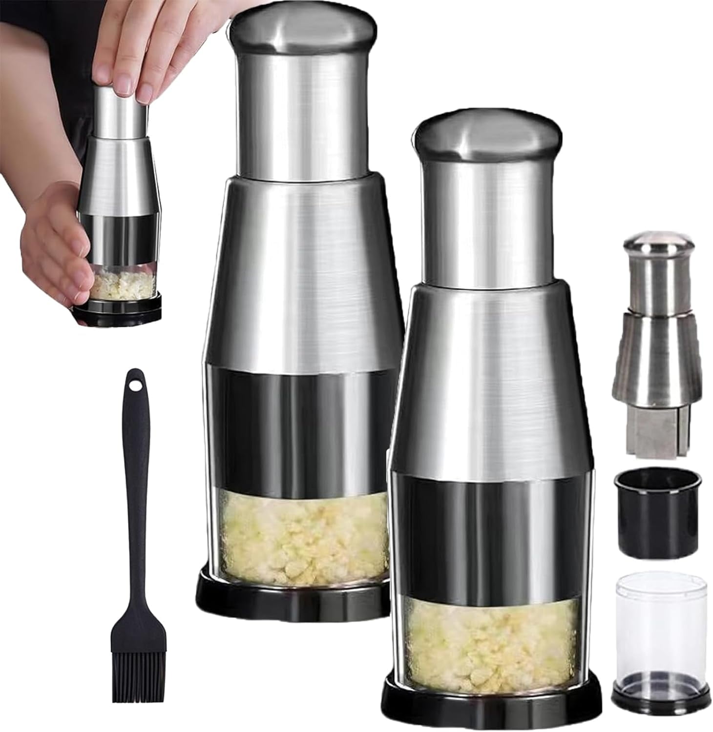 Manual Pressed Chopper, 2025 Upgraded Compact Mini Dicer Food Chopper ...
