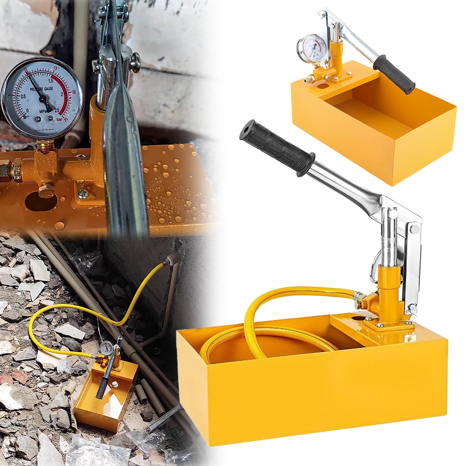 GBAYXJ Manual Pressure Test Pump Pressure Pump 25bar Aluminum Filling ...