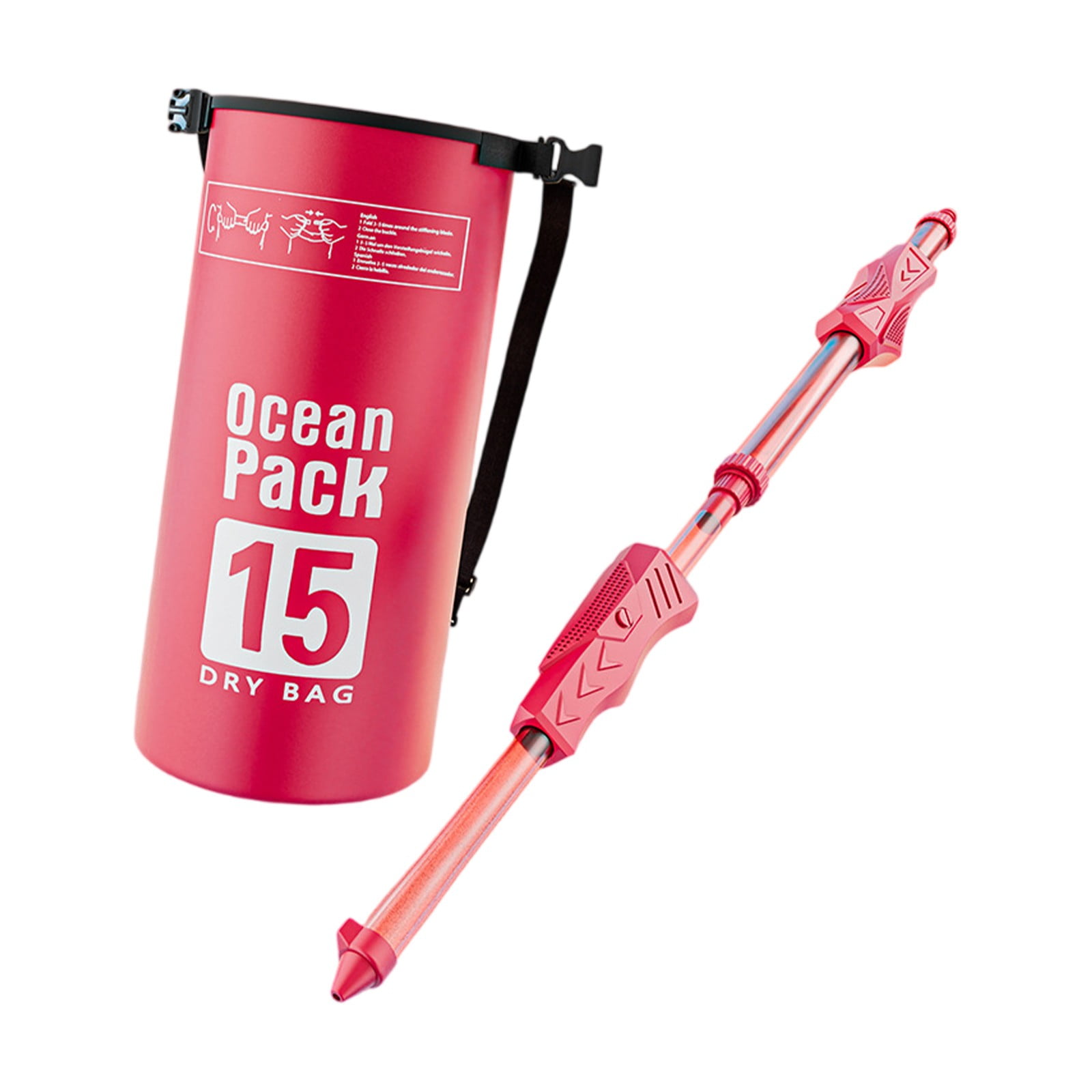 Manual Pull-Back Backpack Water Blaster Toy - Innovative Large Capacity ...