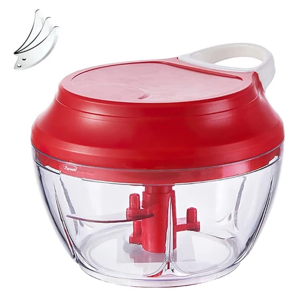 Manual Pull-Cord Food Chopper - Effortlessly Dice, Chop & Puree ...