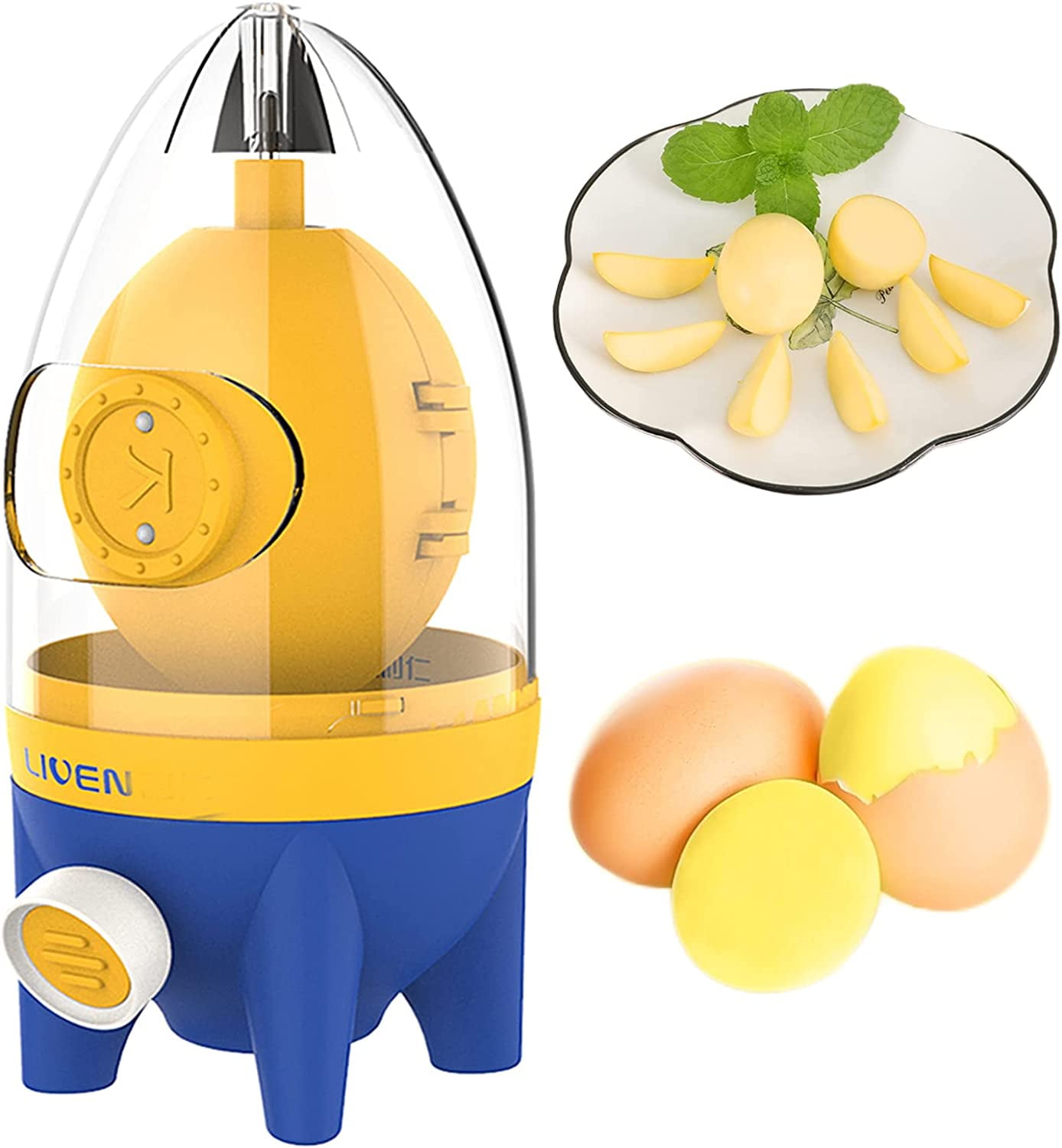 InTrans Manual Puller, Portable Egg Spinner Scrambler, Silicone Shaker ...