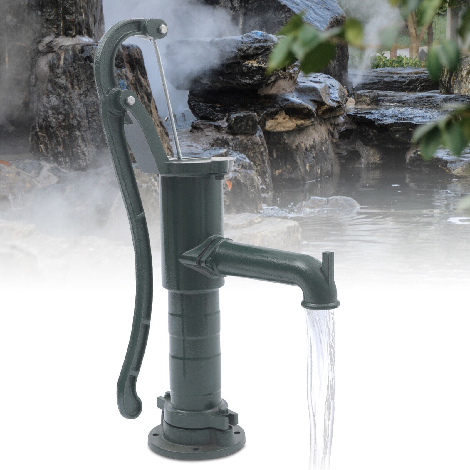 Manual Pump Cast Iron Outdoor Yard Pond Well Water Pitcher Press ...