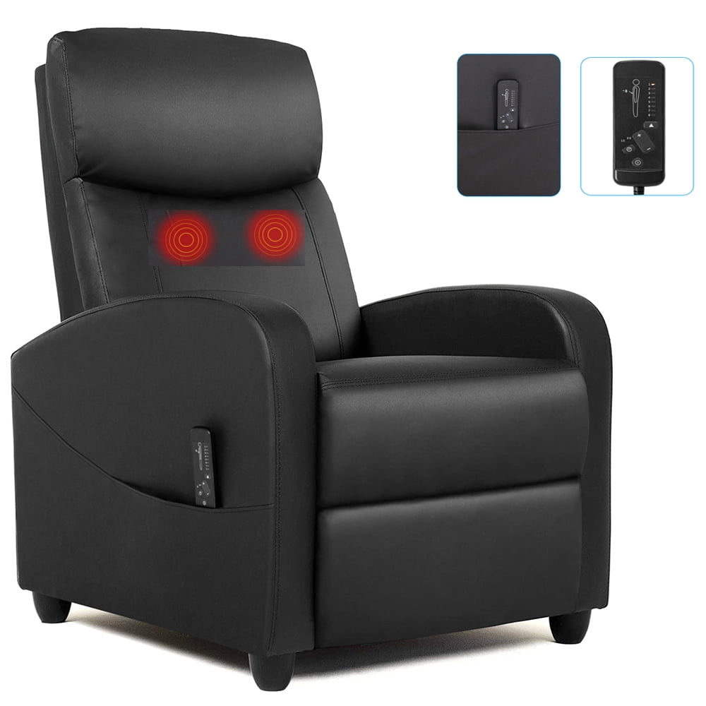 Recliner Chair, Massage Recliner, Classic Fabric Arm Chair Reclining ...