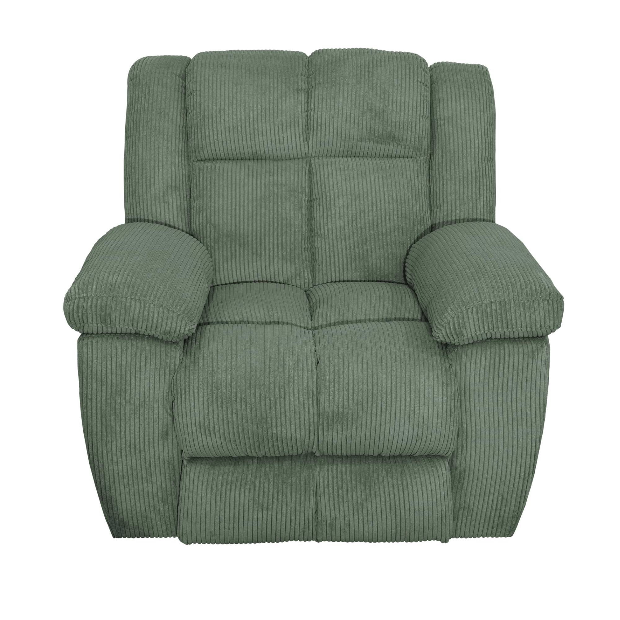 Manual Recliner Chair, Overstuffed Recliner with Soft Cushion, Comfy ...