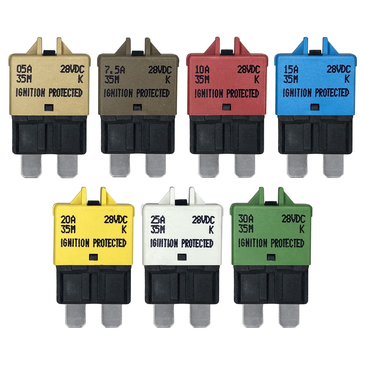FSP Circuit Breaker Fuse Multipack for Automotive/Marine, 5A-30A, Low ...