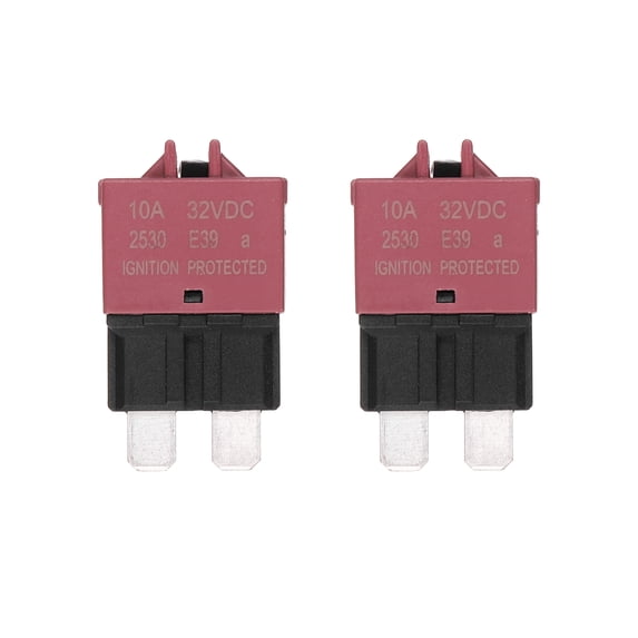 Manual Resettable Fuse, 32V DC 10A E39 Low Profile ATC/ATO Manual Blade ...